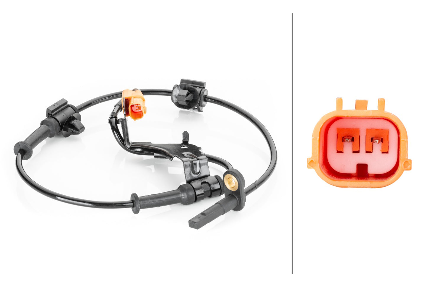 HELLA Sensor, wheel speed - 2-pin connector - Front Axle 6PU230040-211 ...