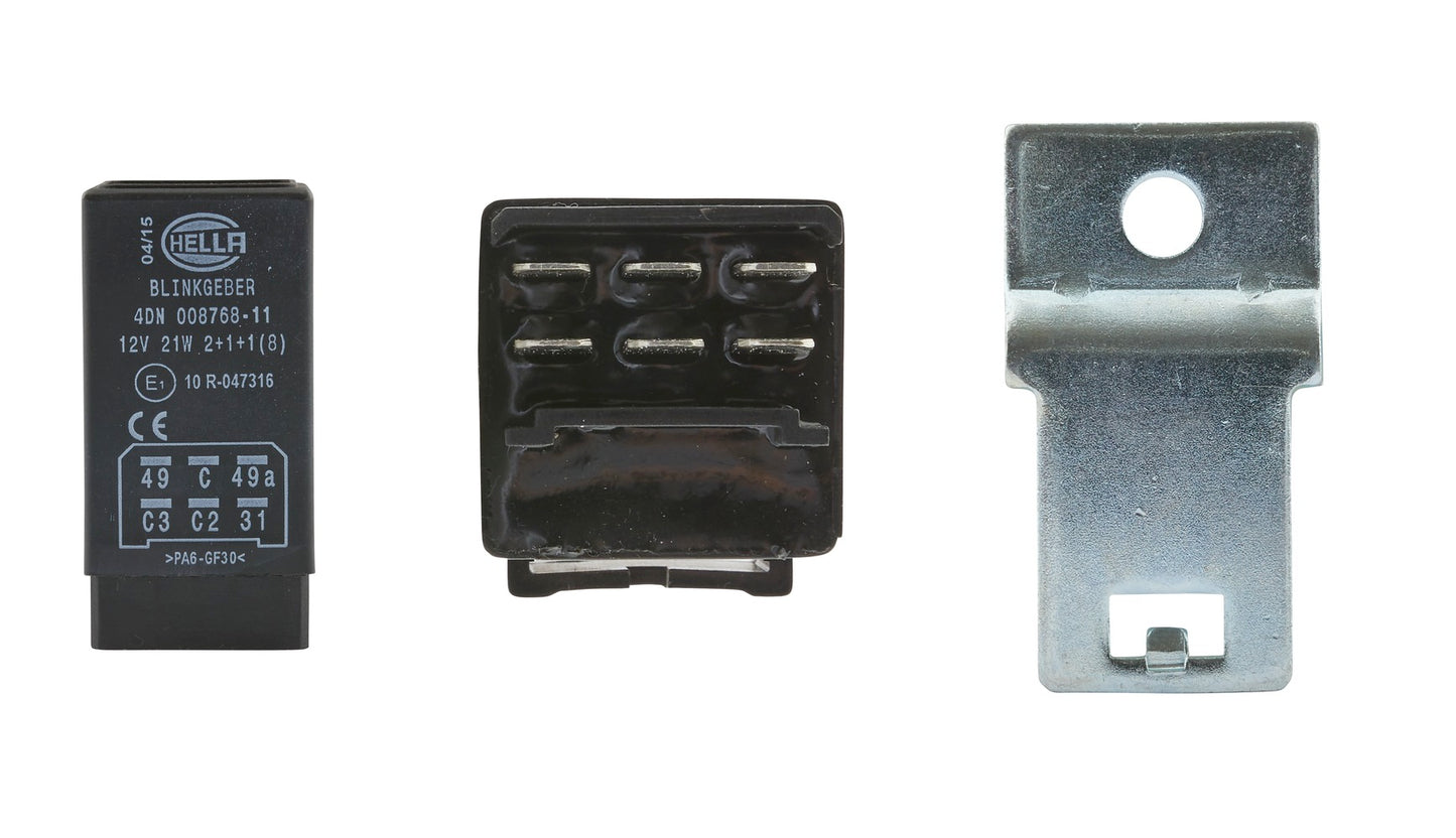 HELLA Flasher Unit - 12V - 6-pin connector 4DN008768-117 – Shop4AllParts