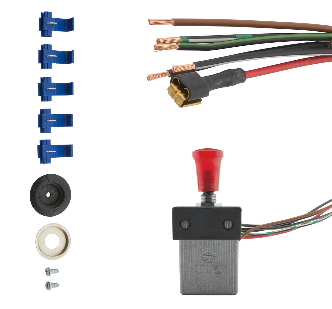 HELLA Hazard Warning Light Switch - Pull Actuation - 12V 6HD002535-101 ...