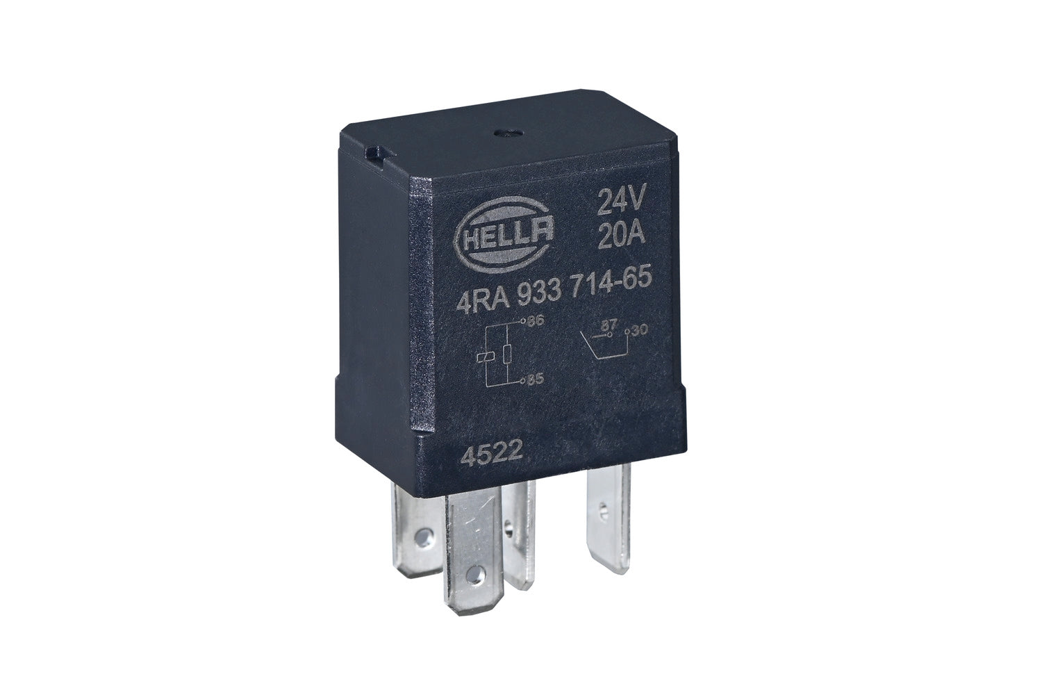 HELLA Relay, main current - 24V - 4-pin connector 4RA933714-651 ...