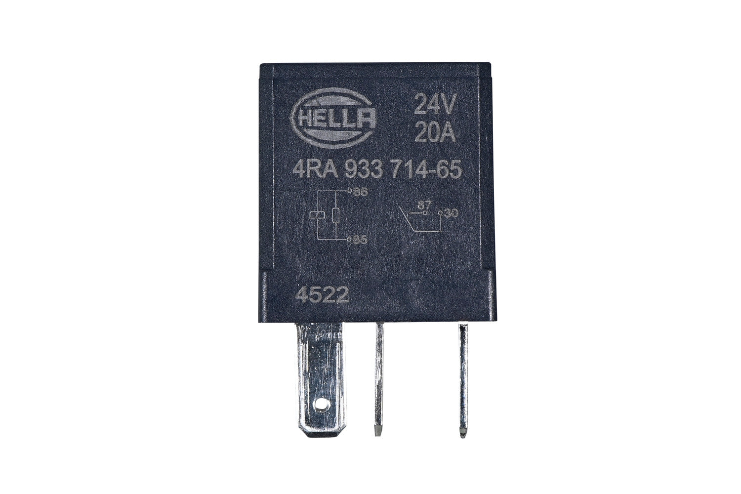 HELLA Relay, main current - 24V - 4-pin connector 4RA933714-651 ...