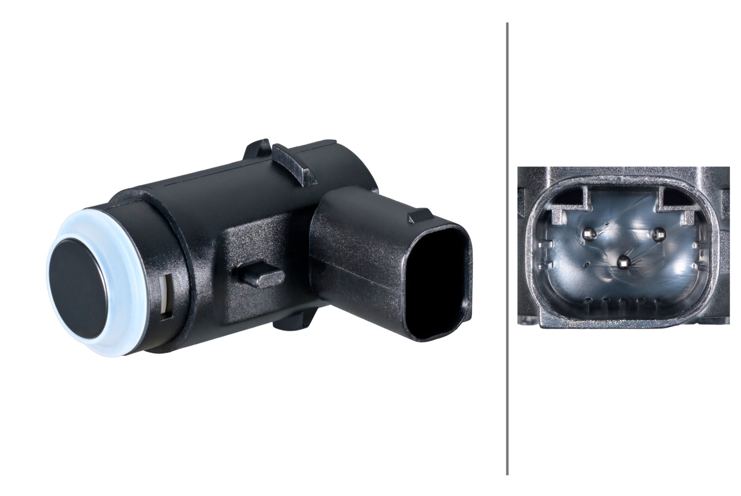 HELLA Sensor, park distance control - angled - 3-pin connector - Plugg ...